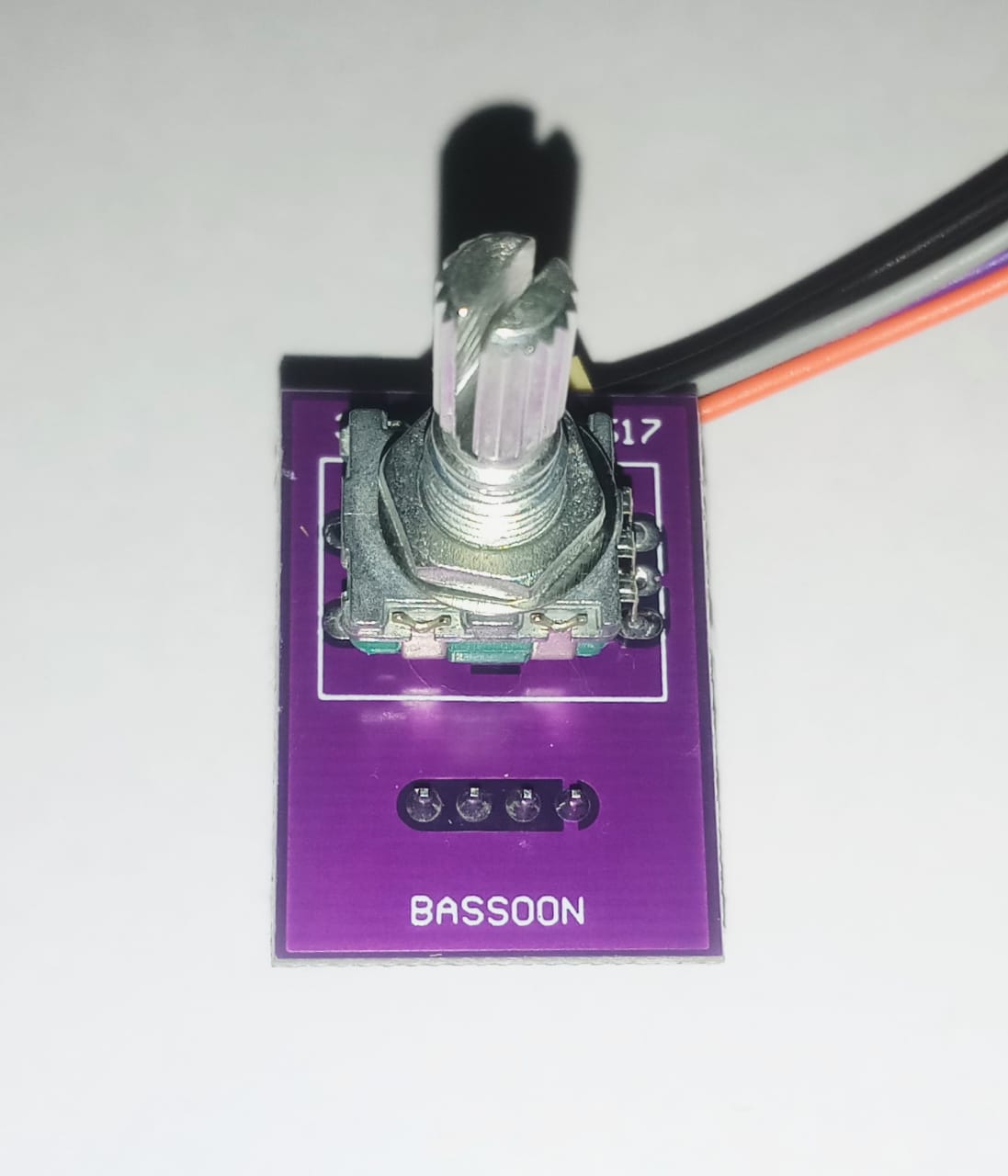 Rotary Encoder control with Wire – 2cm shaft – bassoon boards